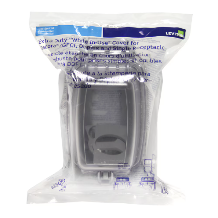 Leviton Decora 1-Gang Vertical Weather-Resistant While-In-Use Cover Ex