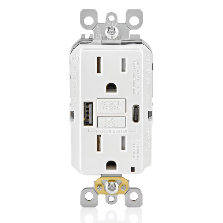 4K/2K/1080P WIFI IP Safe & Secure GFCI USB AC Wall Outlet Receptacle P