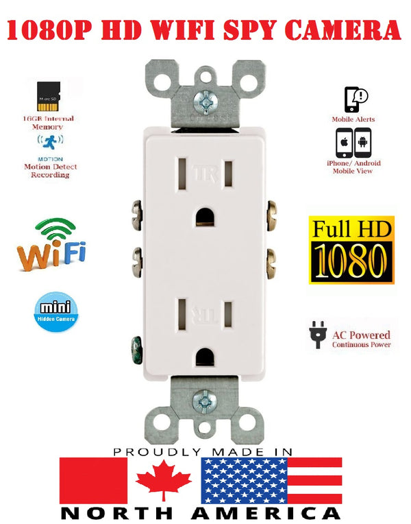 1080P WIFI IP HIDDEN SECURITY PRODUCT CAMERA ORIGINAL HOUSE AC WALL ...